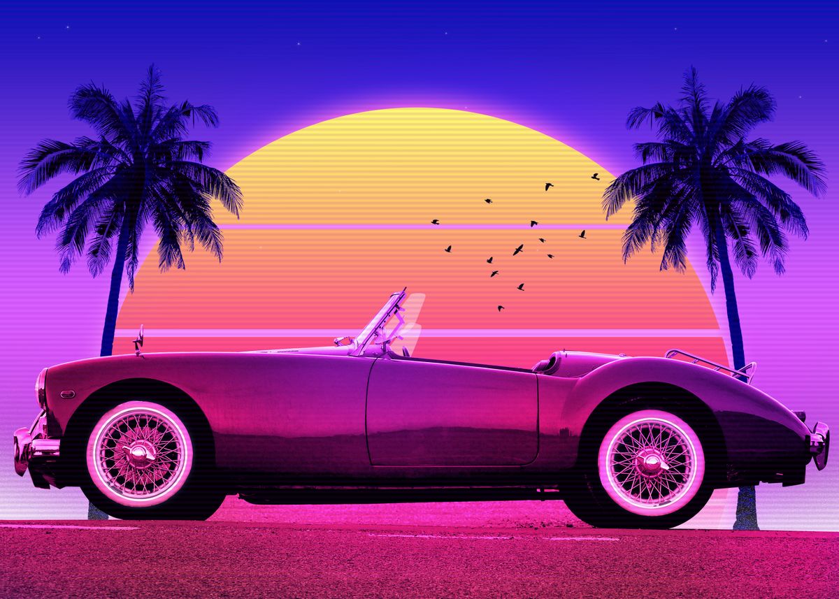 'vaporwave' Poster by INSPIRE COLLECTION | Displate