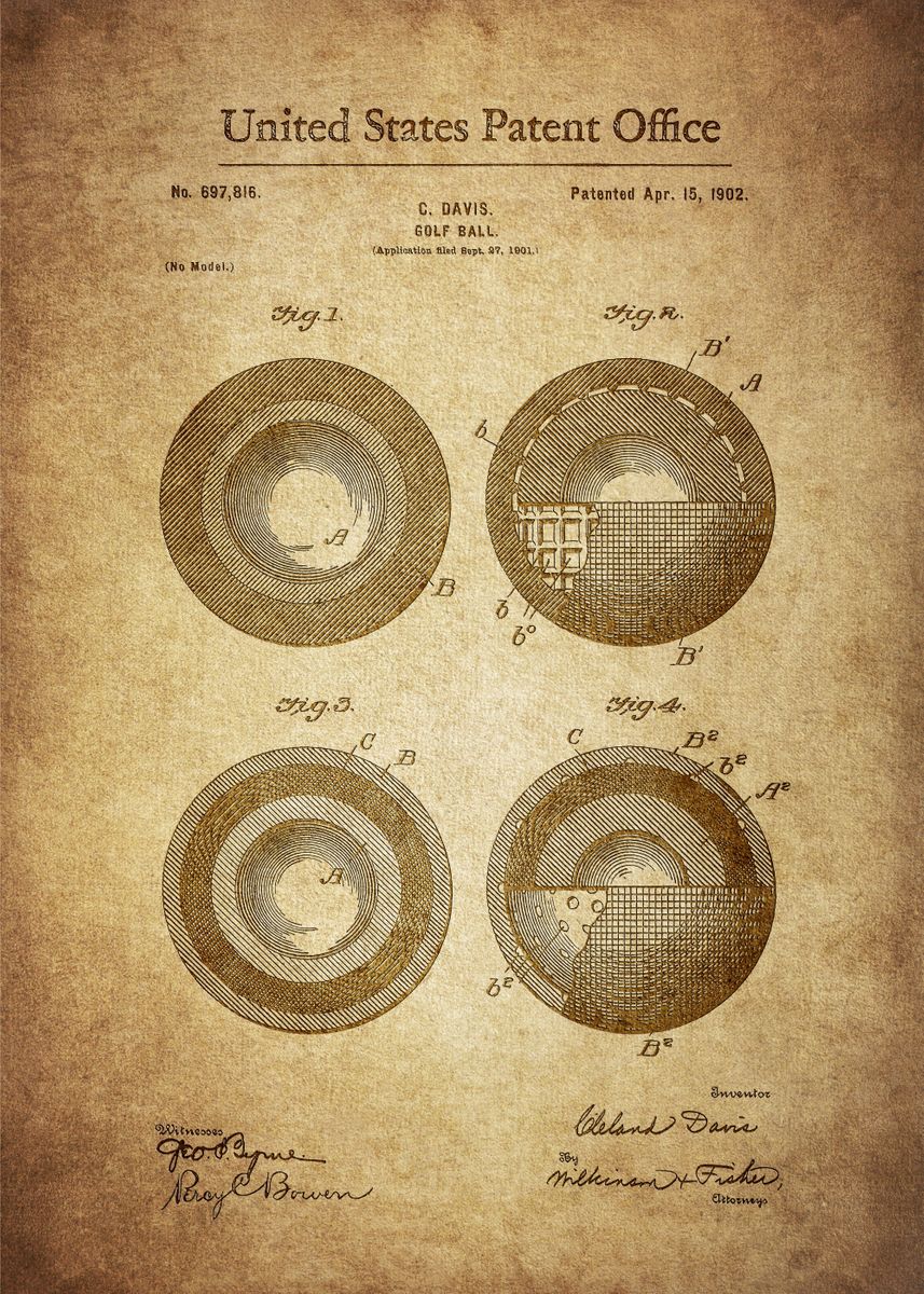 'Patent 1' Poster by Smokin Art | Displate