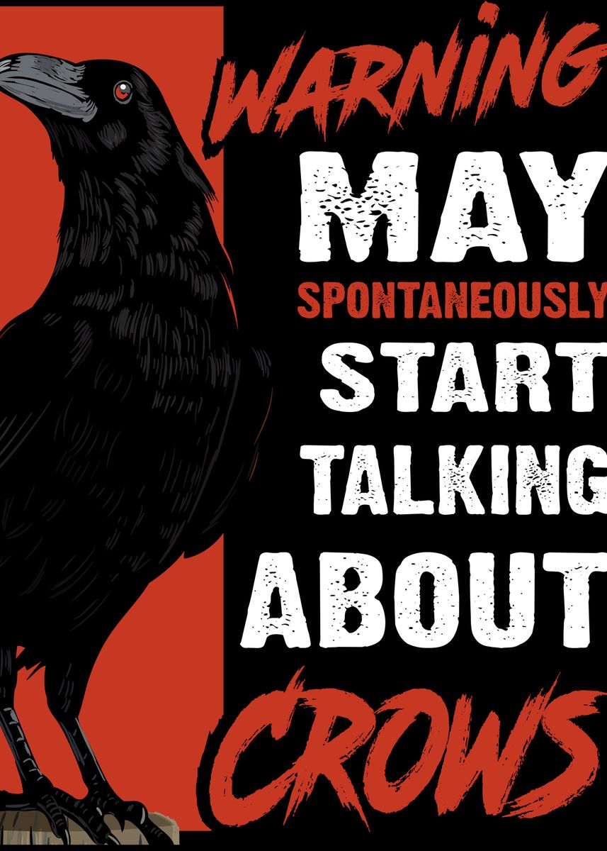 'Funny Raven Crow Lover' Poster by AestheticAlex | Displate
