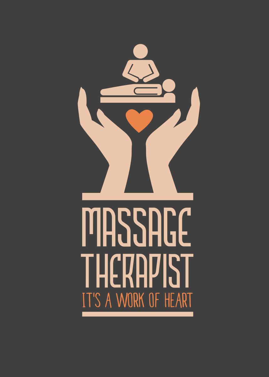 'Massage Therapist ' Poster, picture, metal print, paint by ...