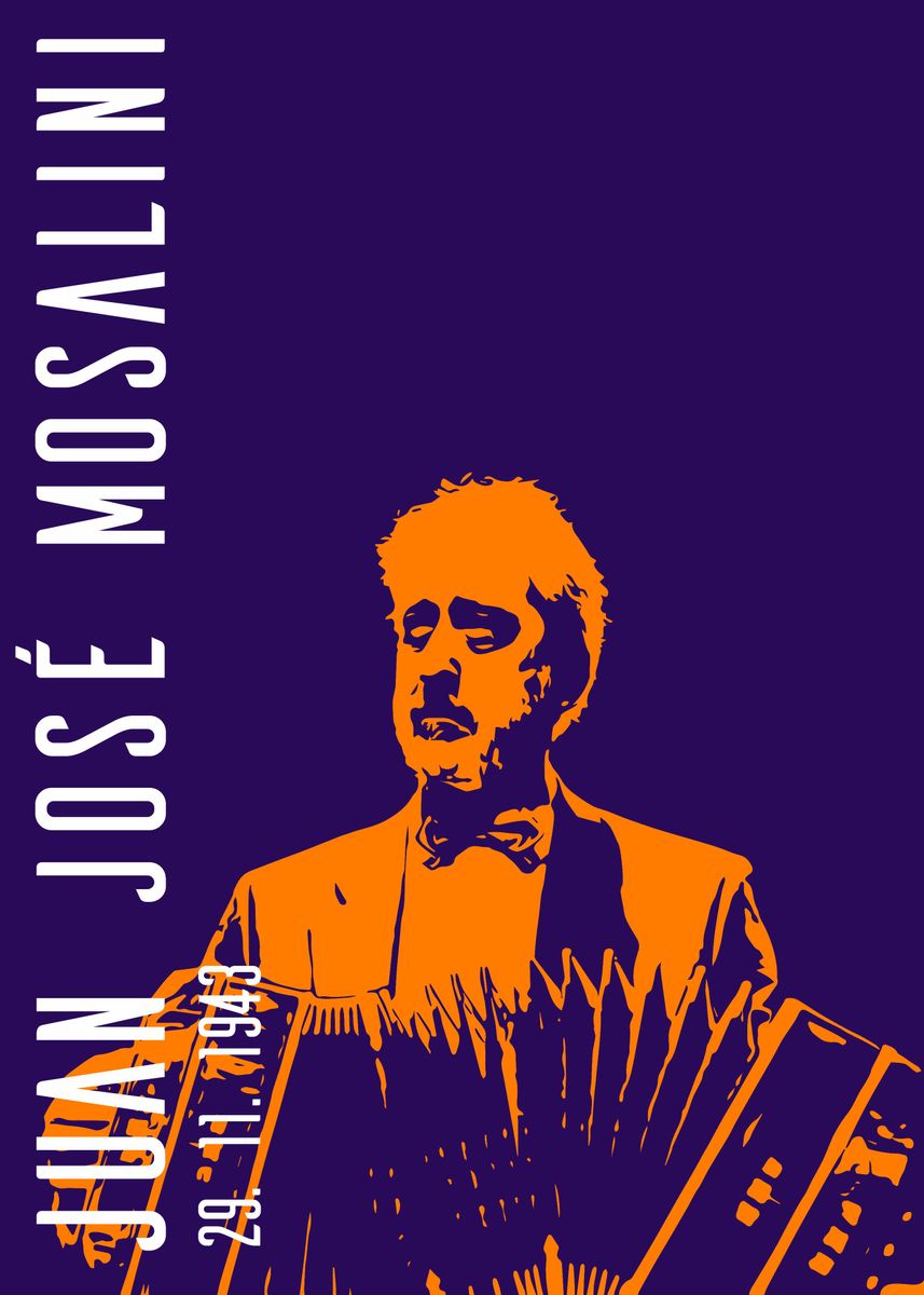 'Juan Jose Mosalini' Poster, picture, metal print, paint by Petra ...