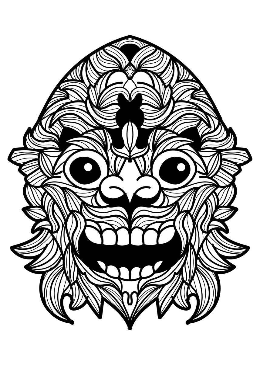 'Barong' Poster, picture, metal print, paint by Marco Schmidbauer ...