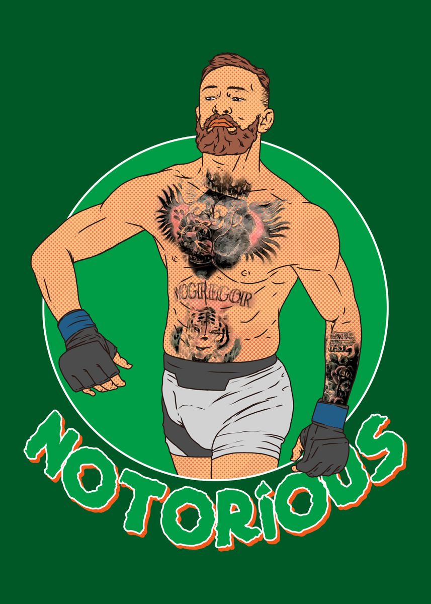 'irish fighter' Poster, picture, metal print, paint by arya bayu | Displate