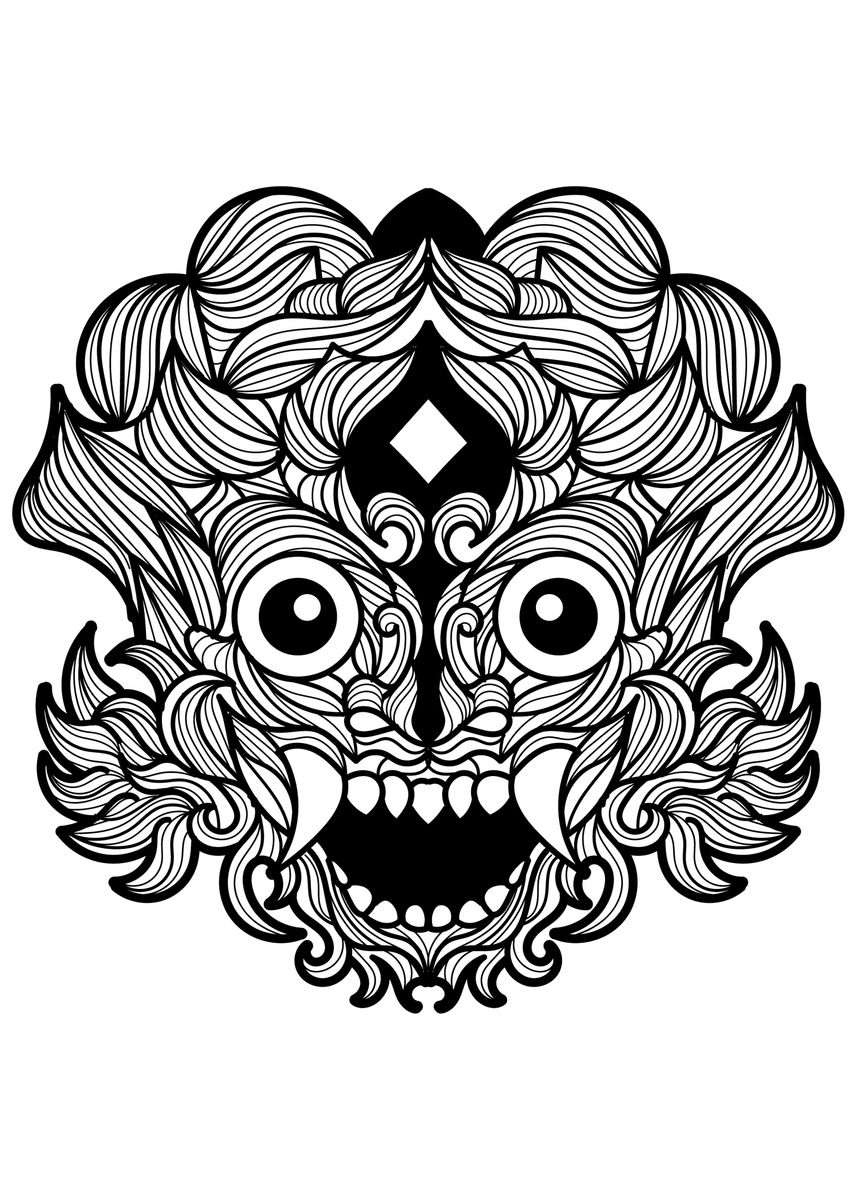 'Barong' Poster, picture, metal print, paint by Marco Schmidbauer ...