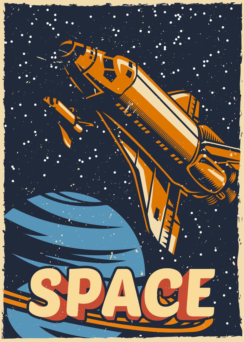 'Space Shuttle' Poster by OXT Design | Displate