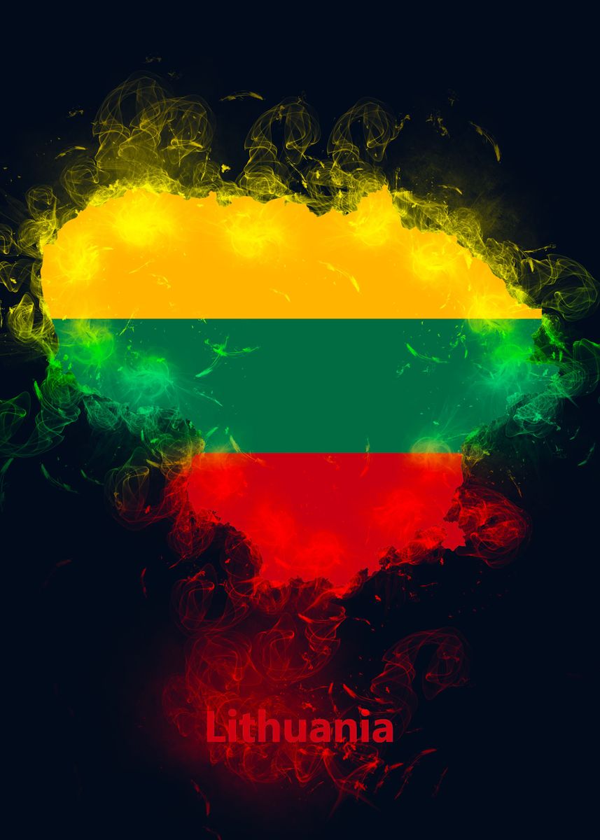 'Lithuania ' Poster by The Bright Art | Displate