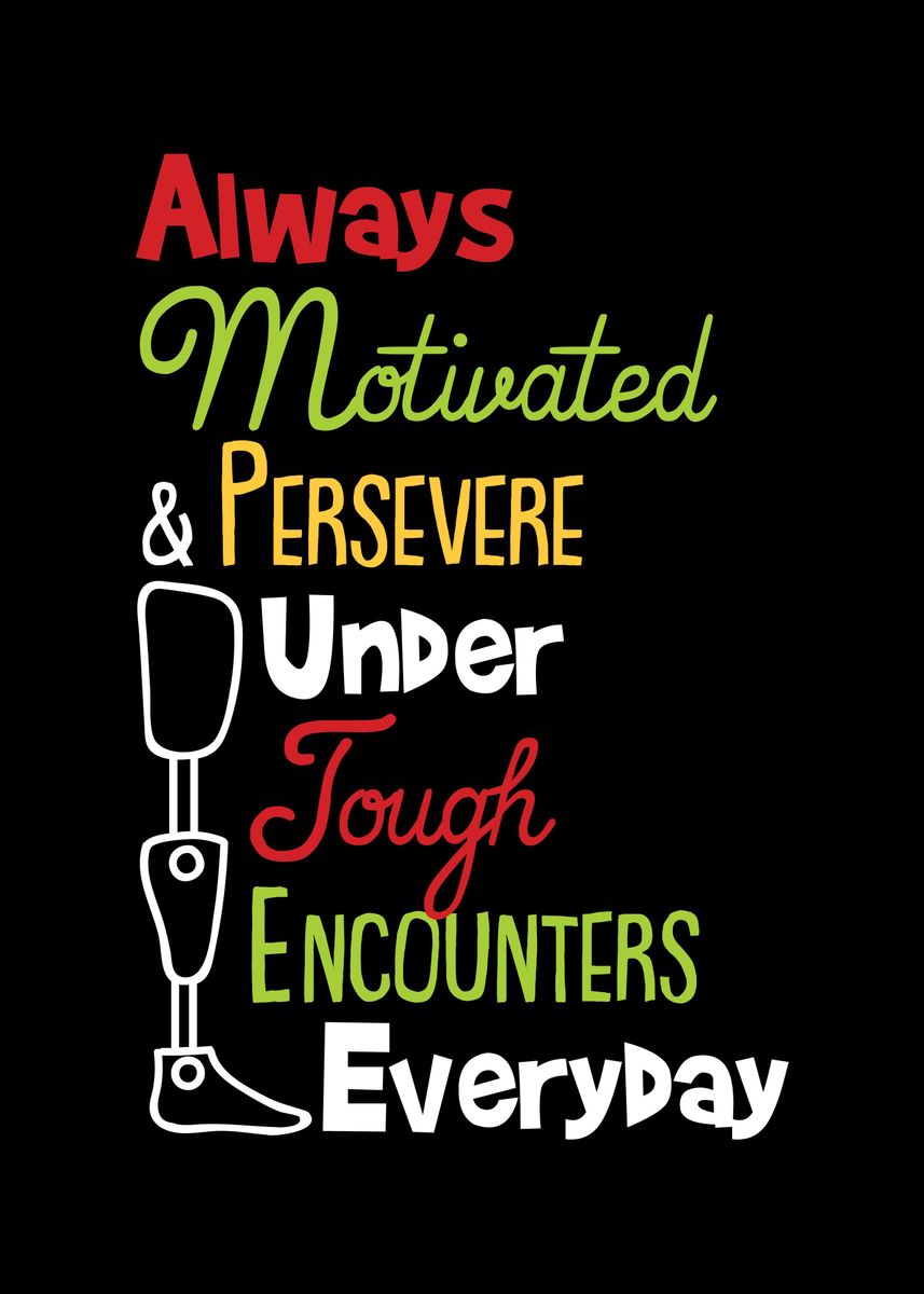 'Always Motivated ' Poster, picture, metal print, paint by Uwe Seibert ...