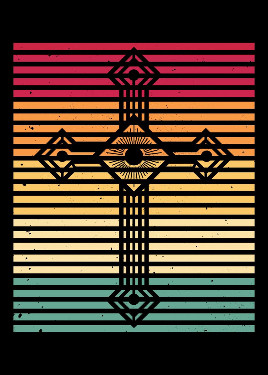 'Retro Christian Vintage' Poster, picture, metal print, paint by ...