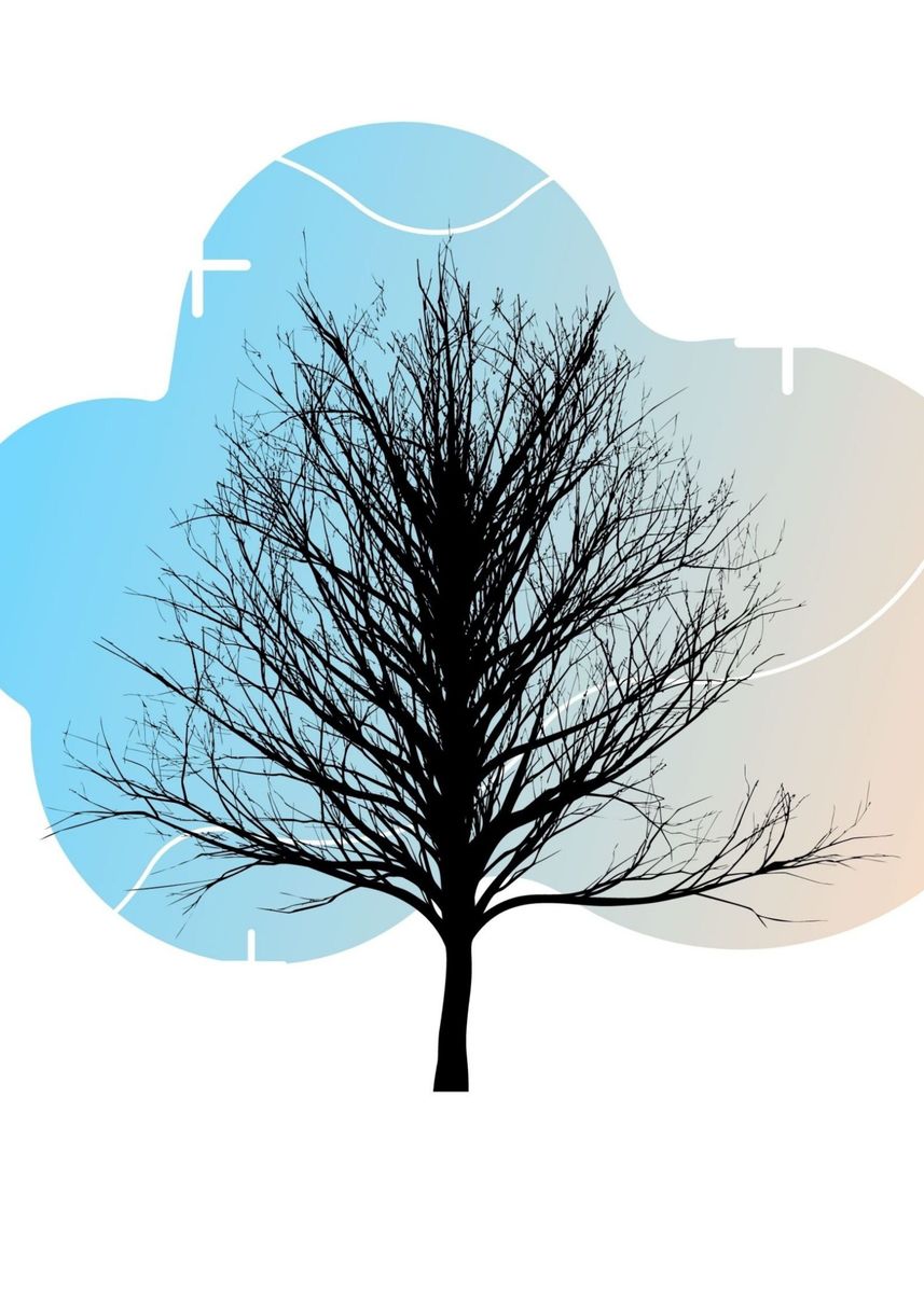 'Tree Nature abstract' Poster, picture, metal print, paint by Max Ronn ...