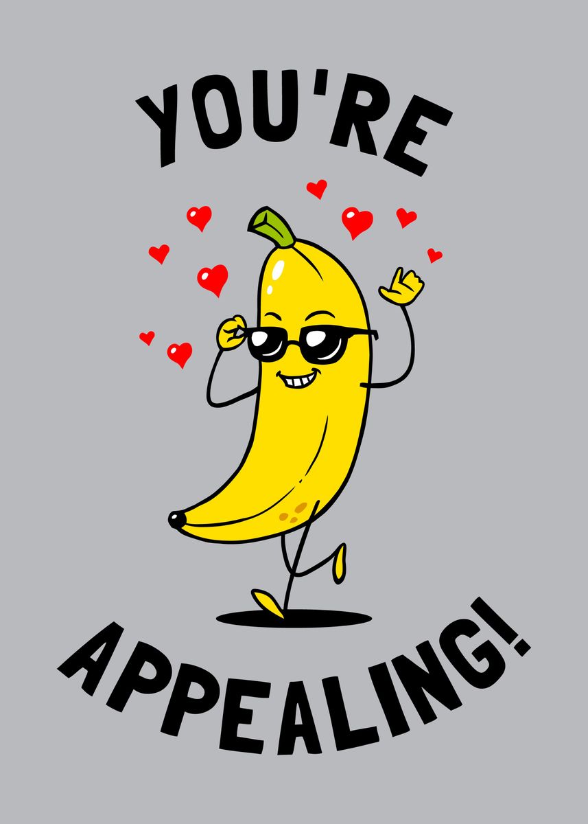 'Youre Appealing' Poster, picture, metal print, paint by Yipptee | Displate