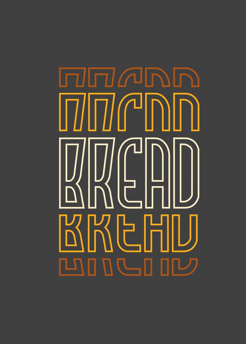'Bread Retro Vintage' Poster by MaximusDesigns | Displate