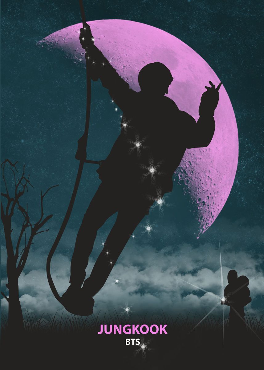 'BTS JK' Poster, picture, metal print, paint by ShuaHan | Displate