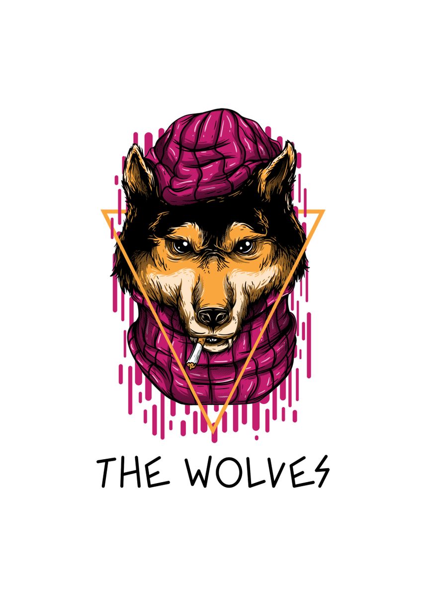 'The Wolves' Poster, picture, metal print, paint by thetshirtshop2020 ...