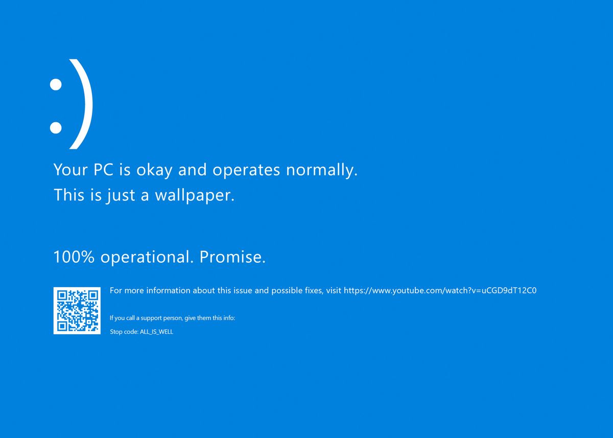 'BSOD Windows Wallpaper' Poster by Zake Yonkou | Displate