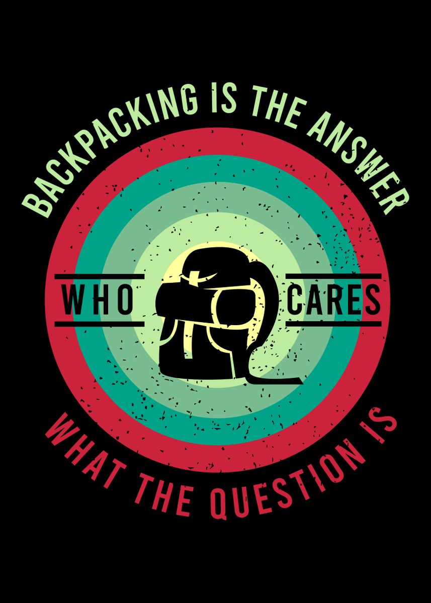 'Backpacking Gift' Poster, picture, metal print, paint by Alley Field ...