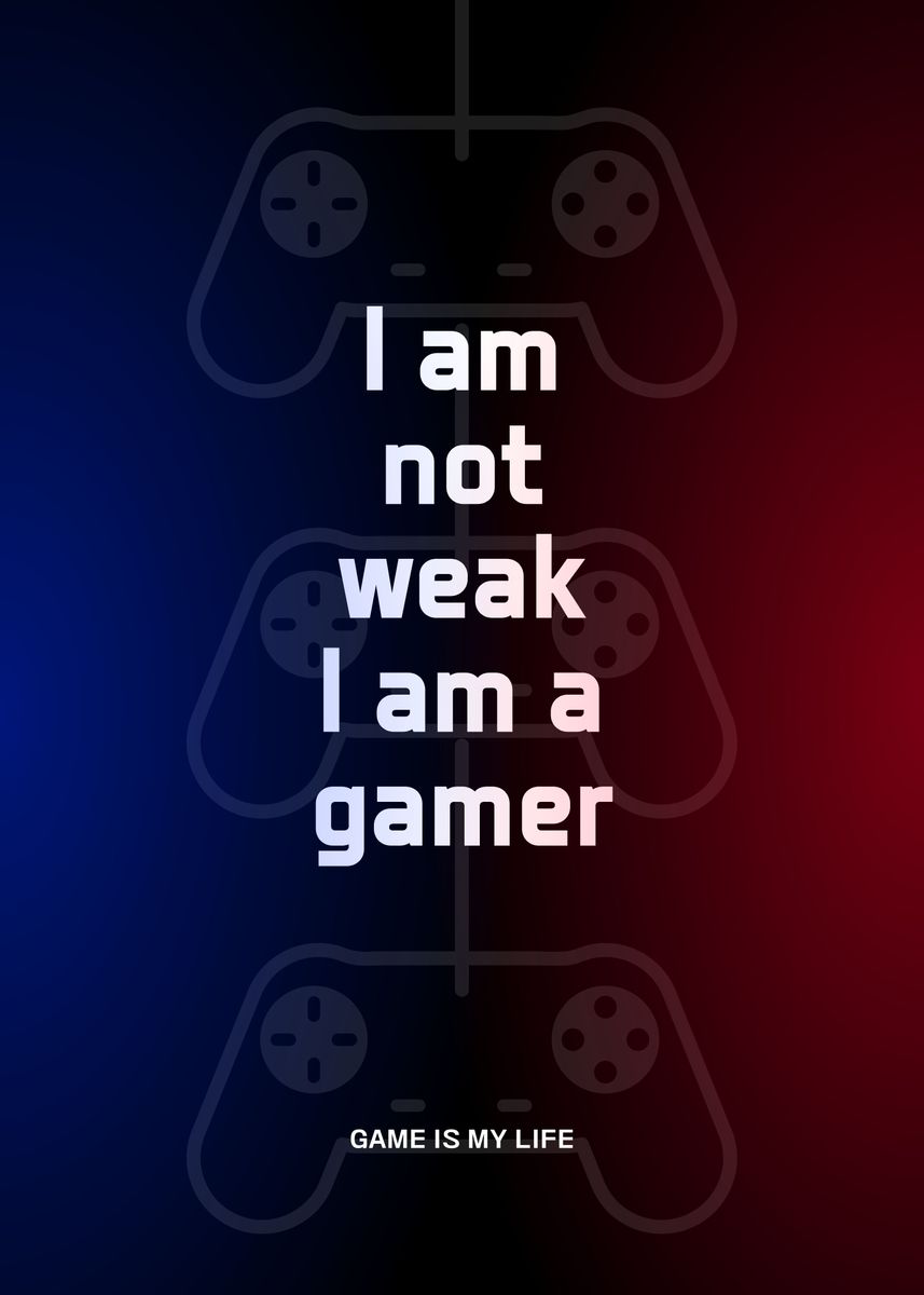 'Gaming Quotes 33' Poster, picture, metal print, paint by Ziartz Poster ...
