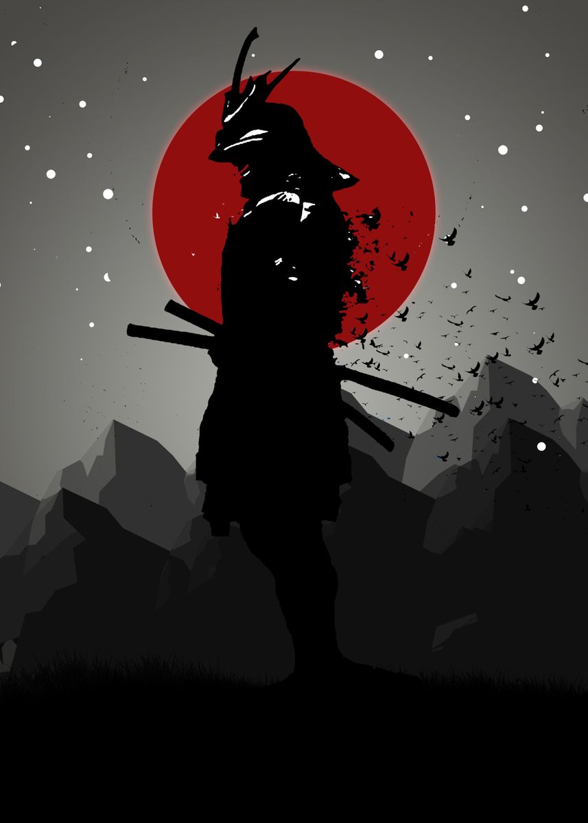 'samurai' Poster by D A N | Displate