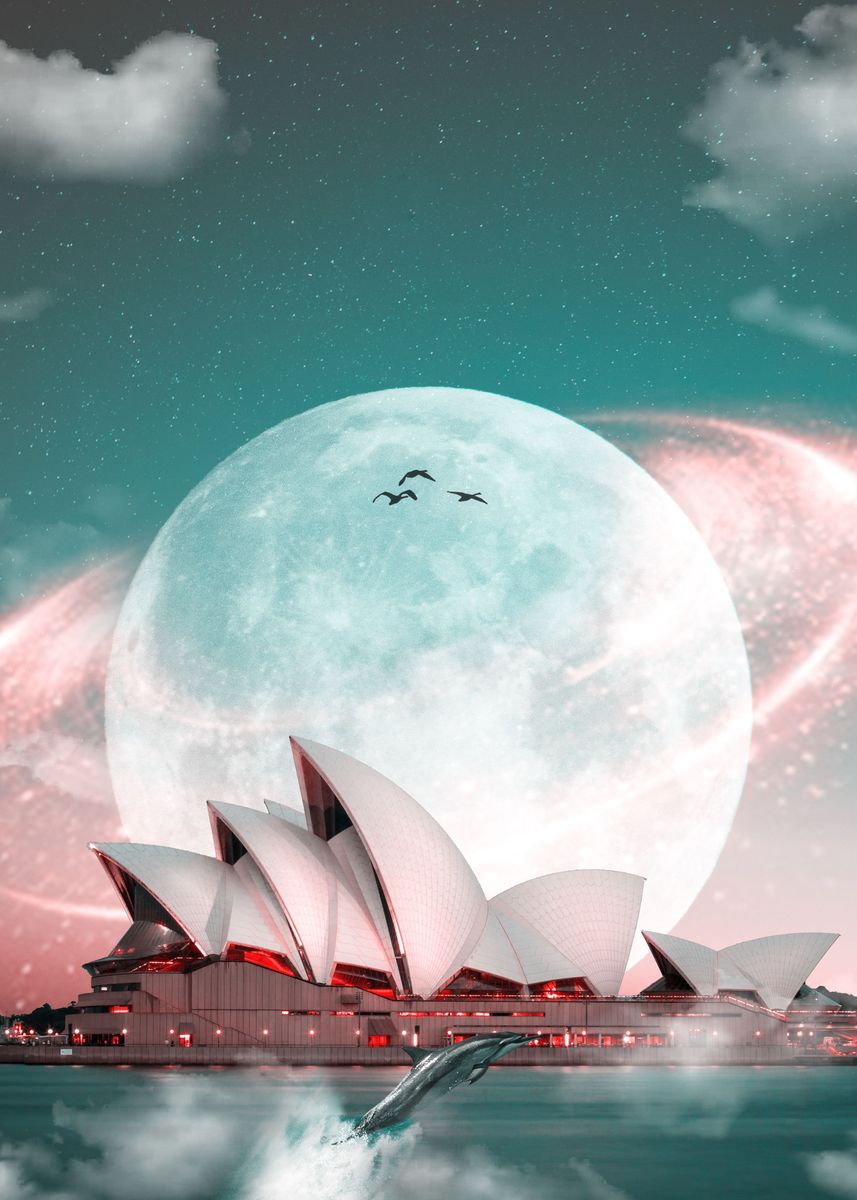 'Sydney Opera House Fantasy' Poster, picture, metal print, paint by Oki ...