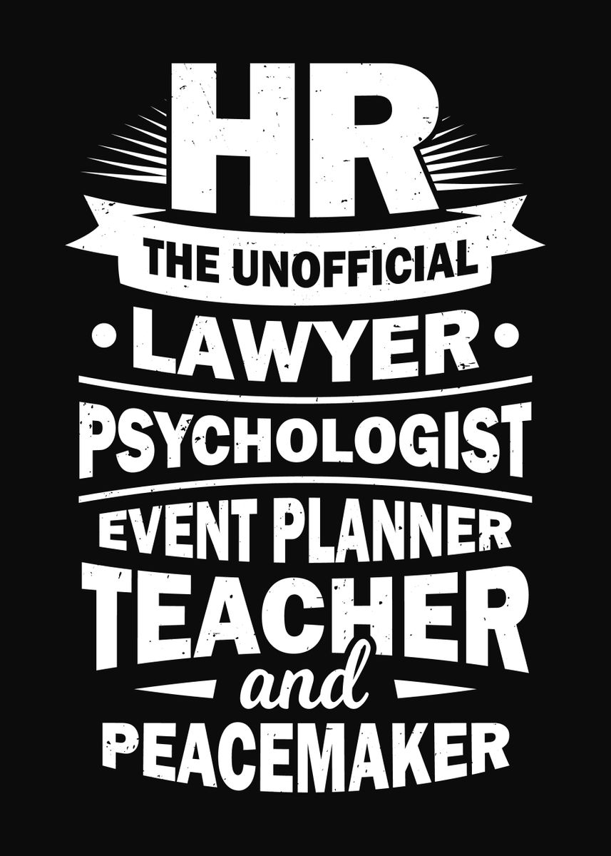 'Human Resources HR Design' Poster, picture, metal print, paint by ...