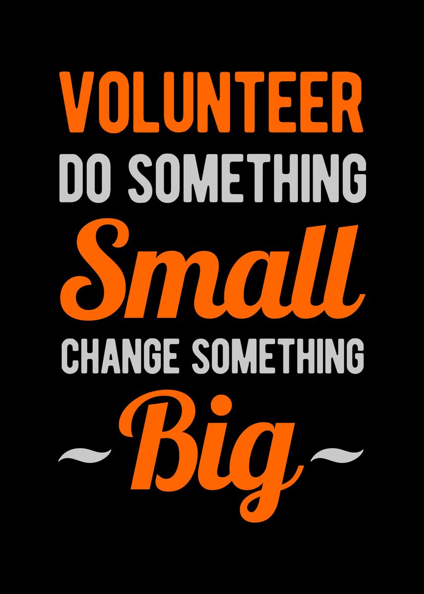 'Funny Volunteer' Poster by Visualz | Displate