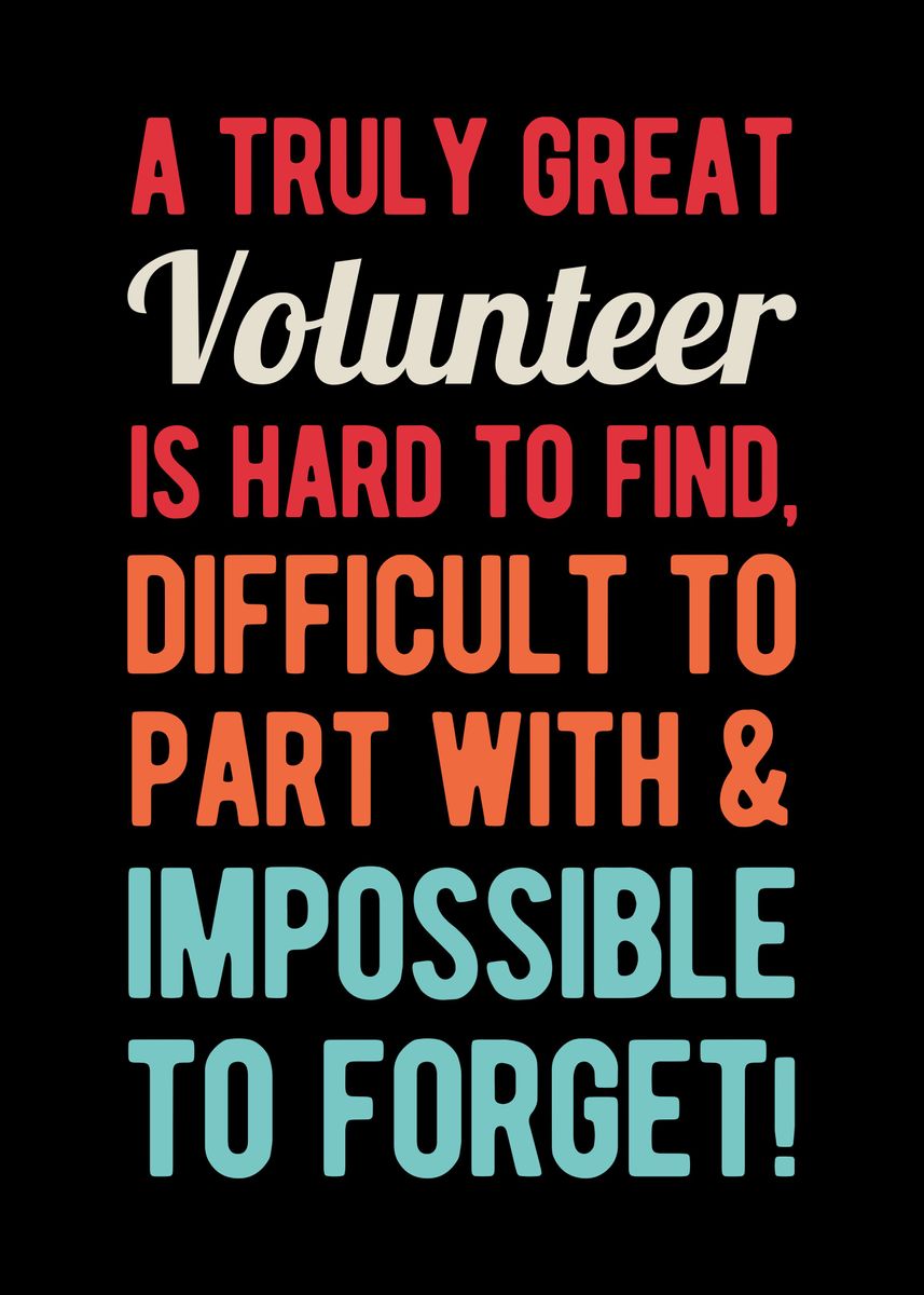 'Funny Volunteer' Poster, picture, metal print, paint by Visualz | Displate