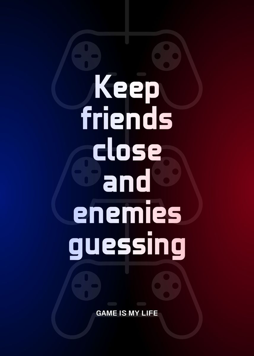 'Gaming Quotes 30' Poster, picture, metal print, paint by Ziartz Poster ...