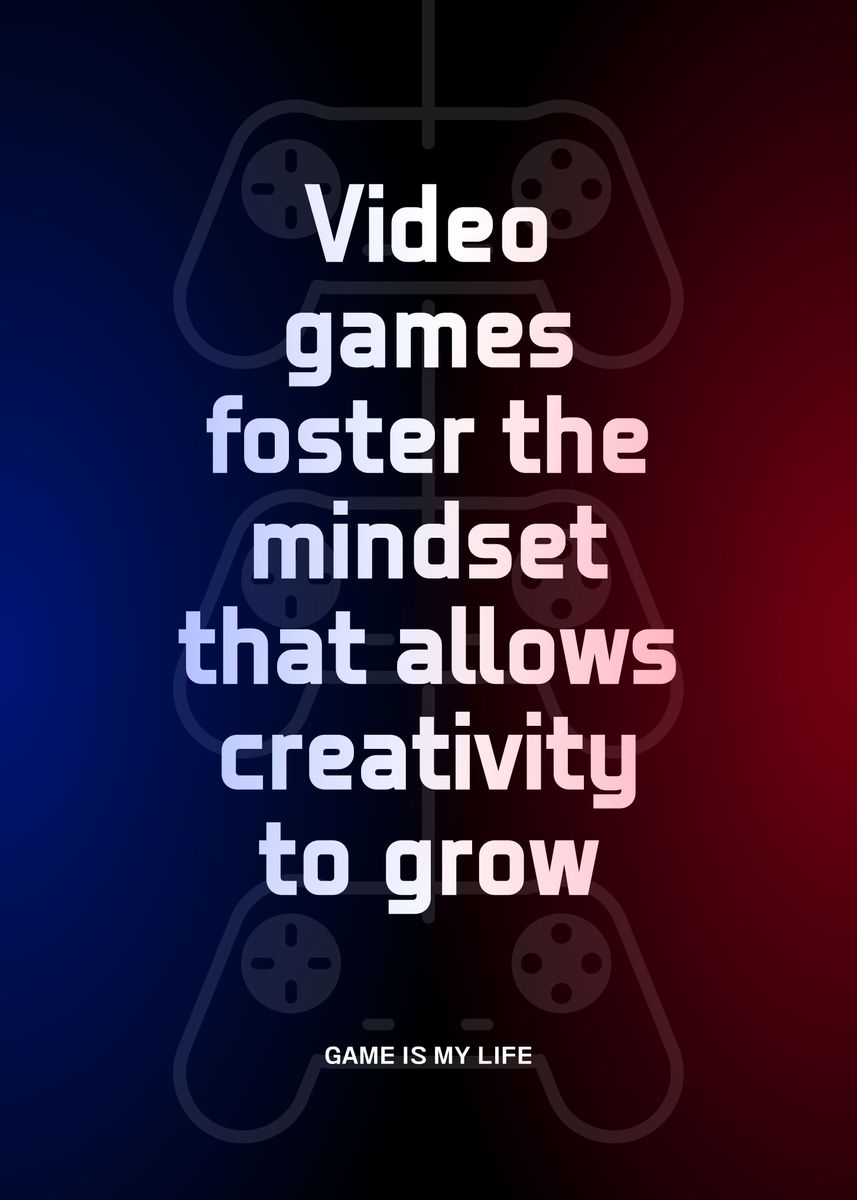 'Gaming Quotes 31' Poster, picture, metal print, paint by Ziartz Poster ...