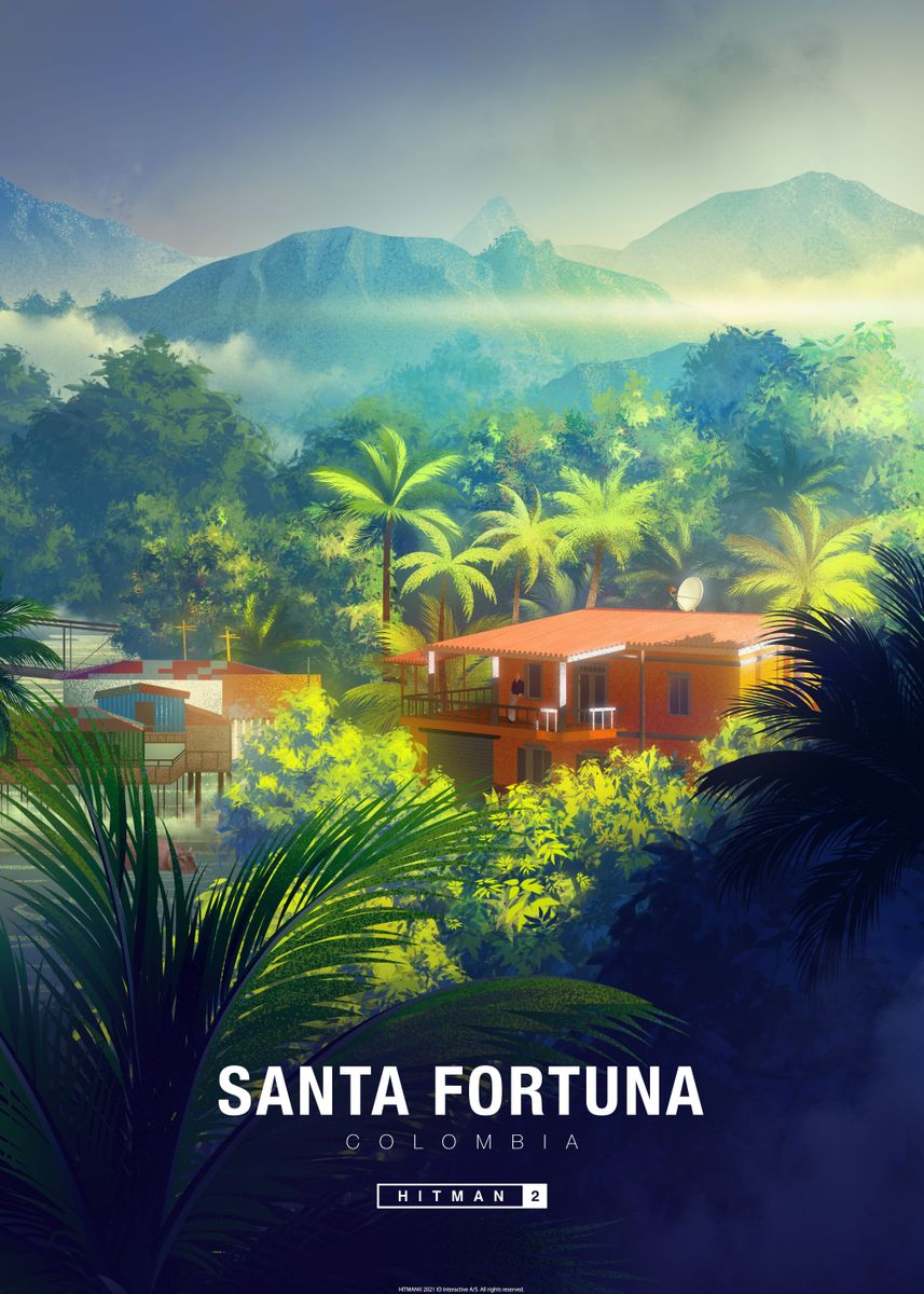 'Hitman Santa Fortuna' Poster, picture, metal print, paint by Hitman ...