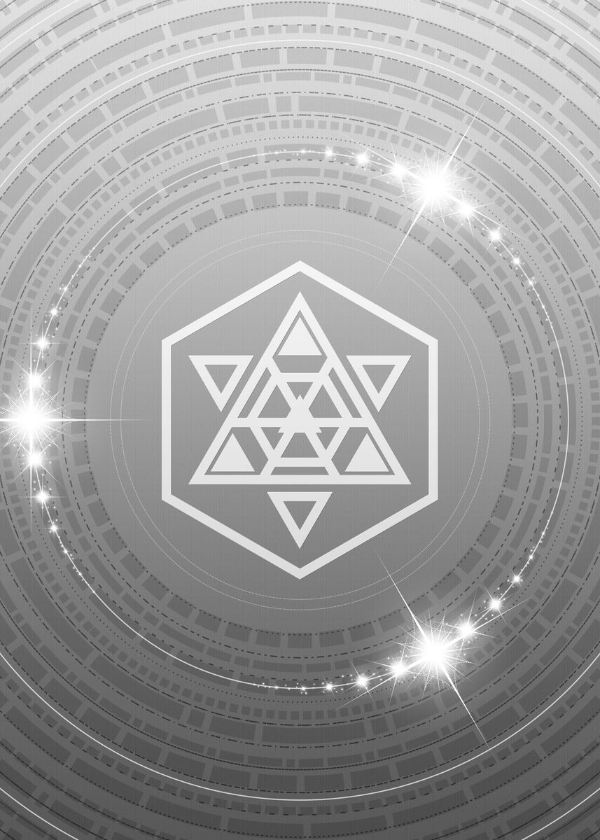'Magic Glyph Circle Rune' Poster by Holy Rock Design | Displate