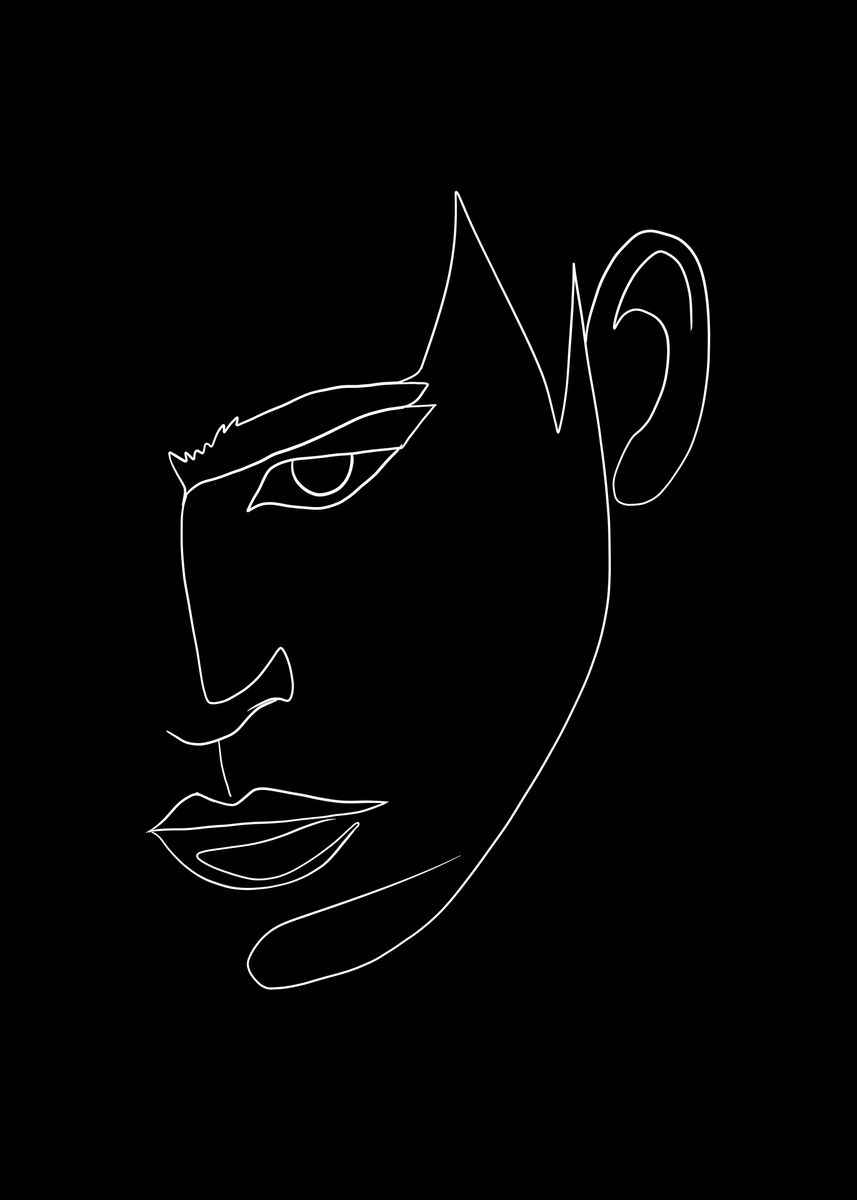 'Hero Tiffin line art' Poster, picture, metal print, paint by Anna ...