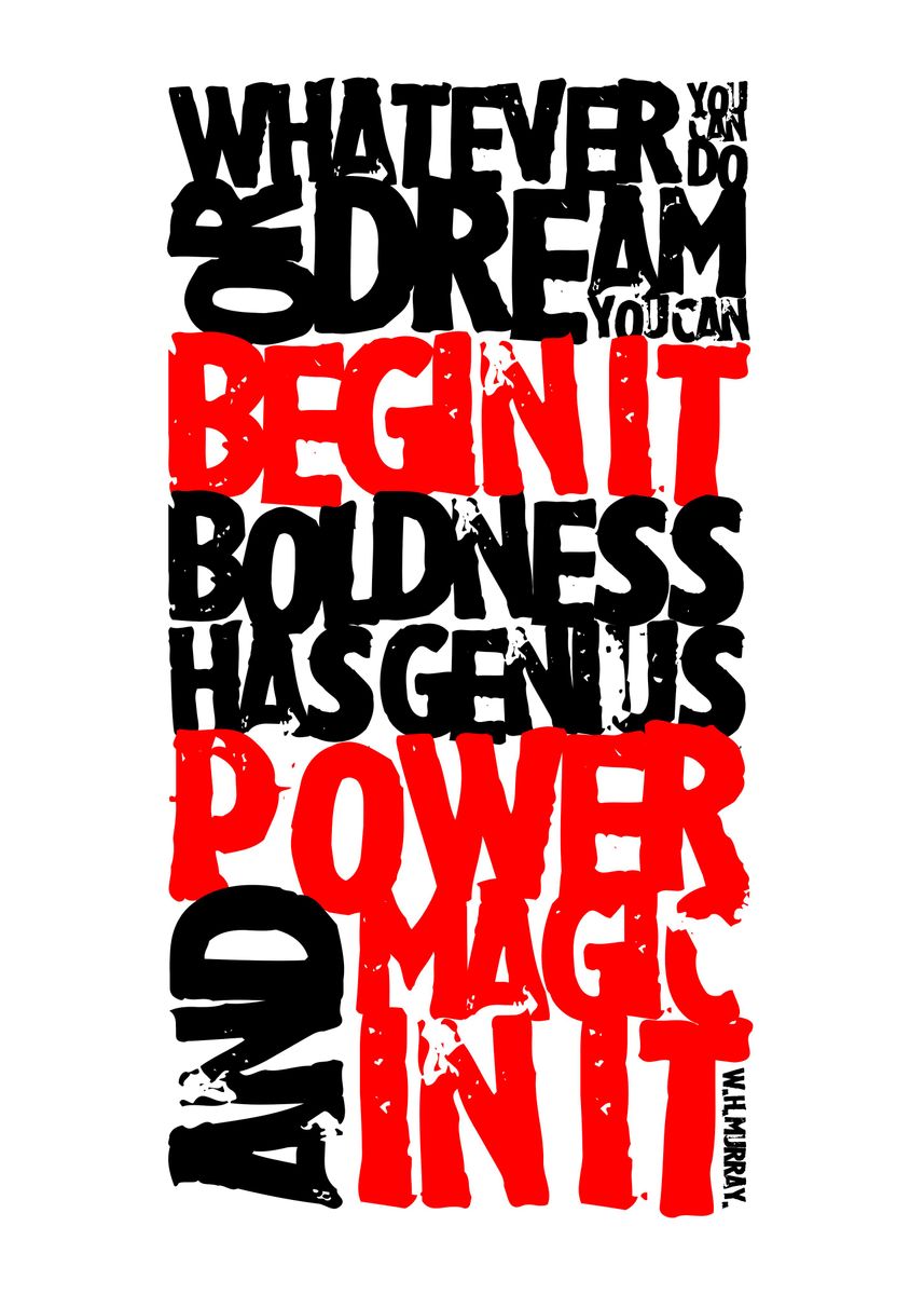 'MURRAY QUOTE' Poster, picture, metal print, paint by MoveUp | Displate