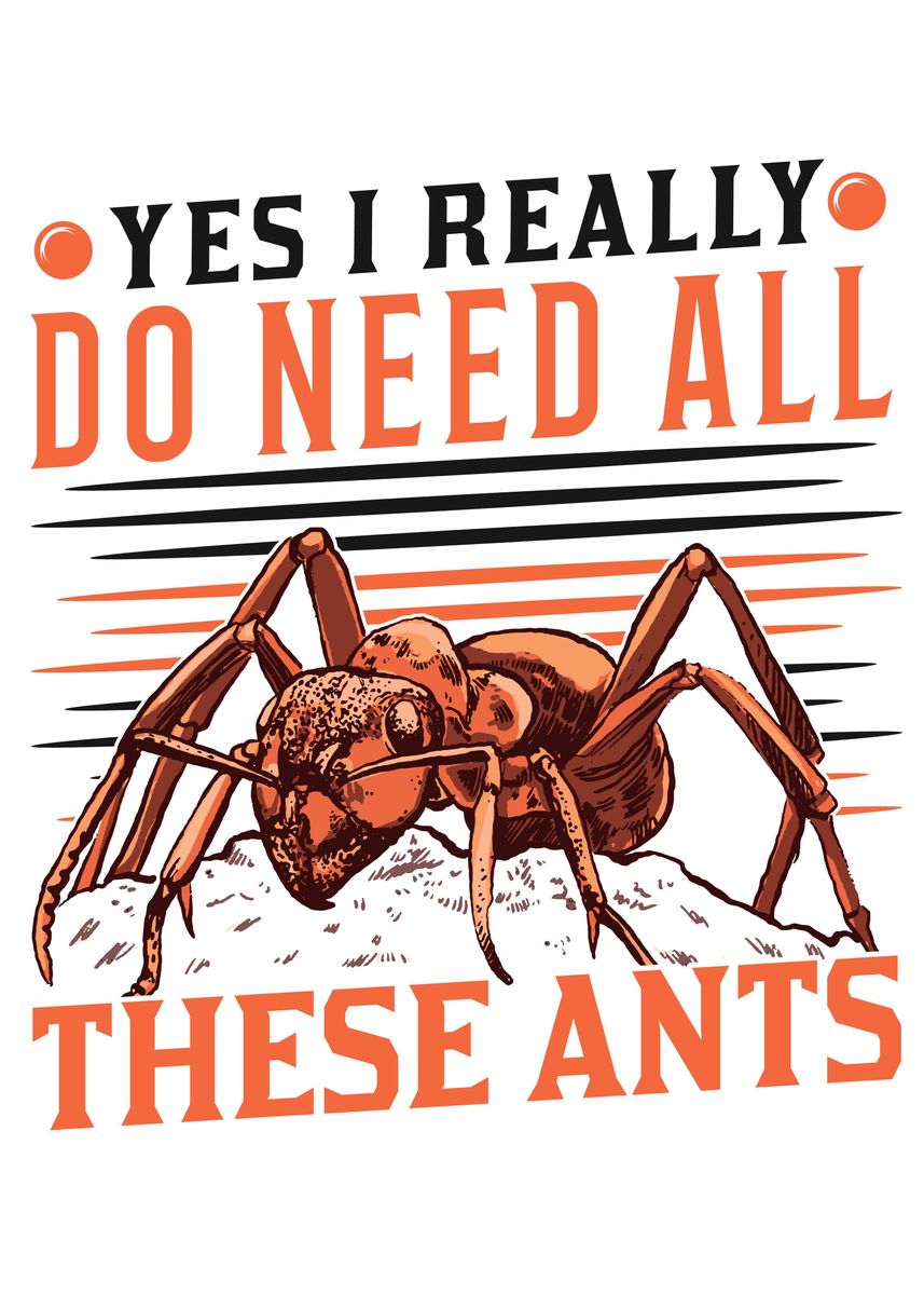 'Ants Ant Farm Anthill Fire' Poster, picture, metal print, paint by ...