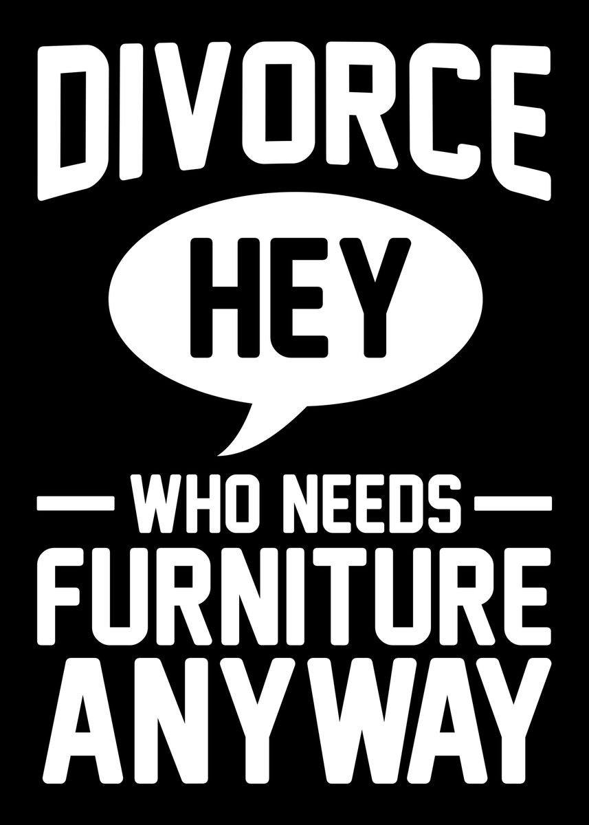'Divorce' Poster by CrazySquirrel | Displate