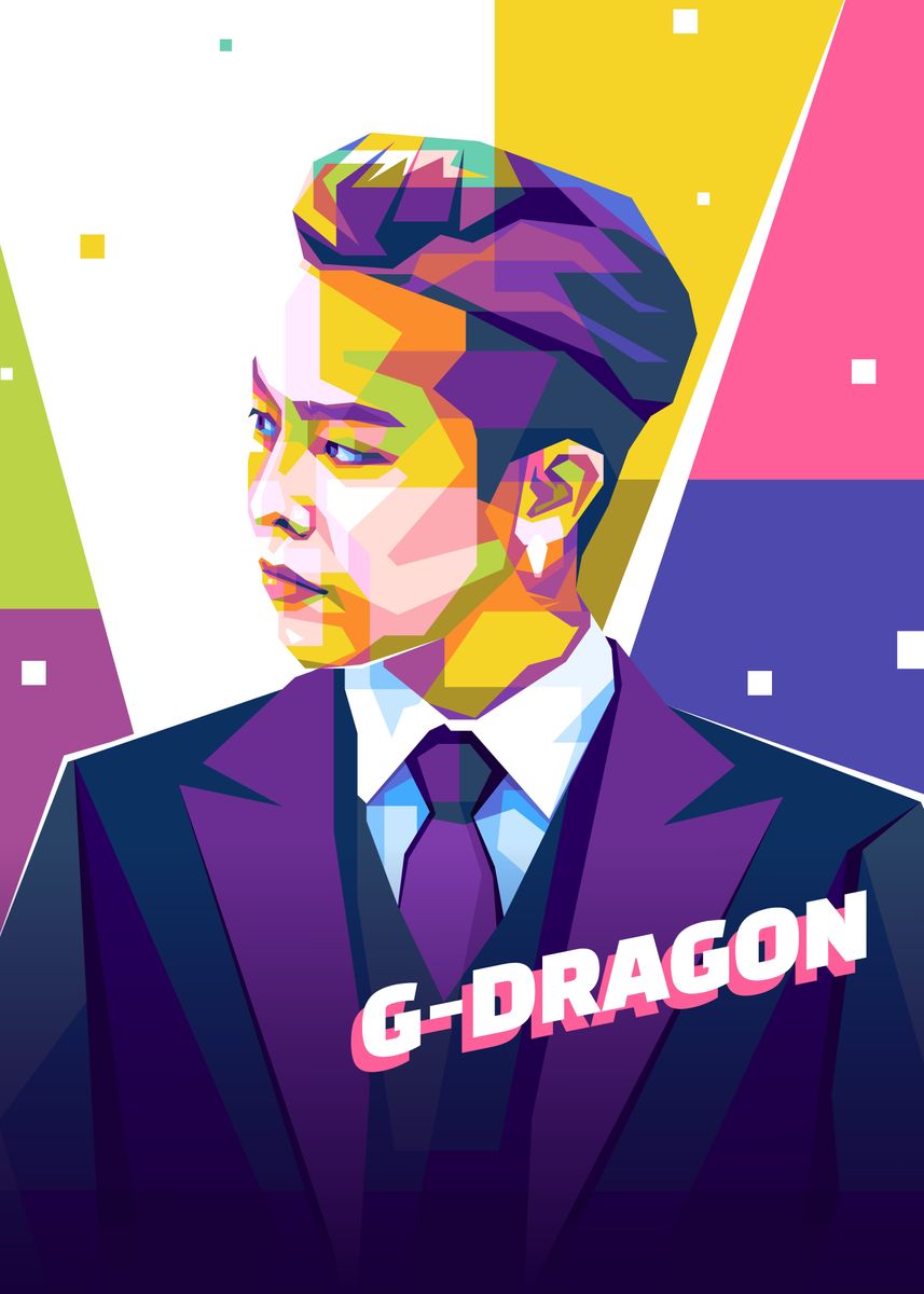 'G Dragon' Poster, picture, metal print, paint by Marzuqoh Ammar | Displate