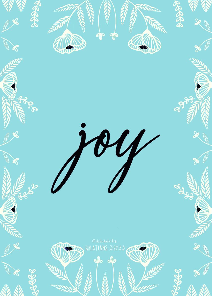'Joy' Poster, picture, metal print, paint by Eduarda de Oliveira | Displate