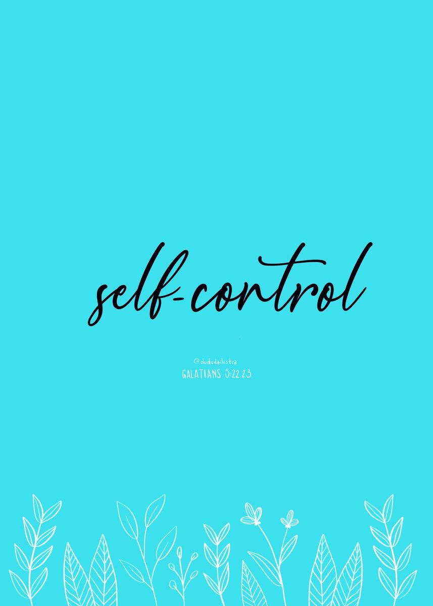'Self control' Poster, picture, metal print, paint by Eduarda de ...