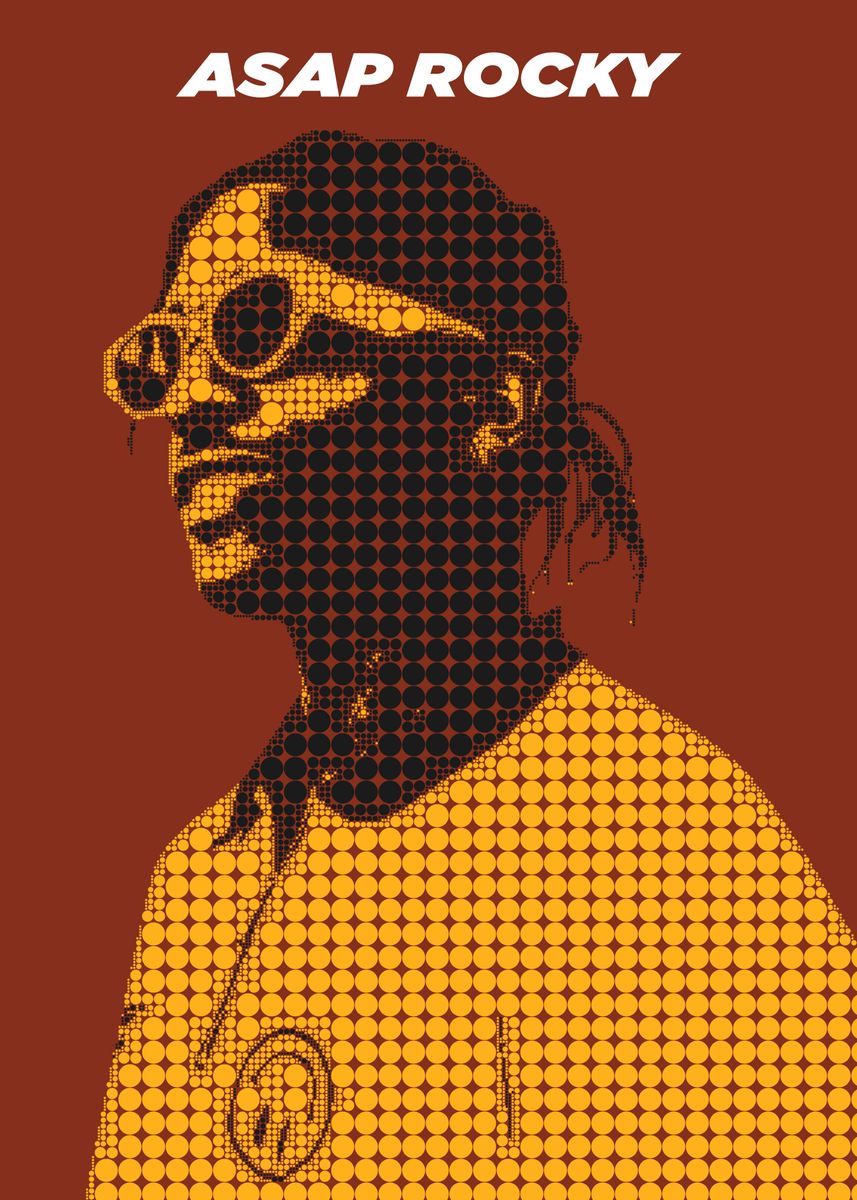 'asap rocky' Poster, picture, metal print, paint by Bestselling ...