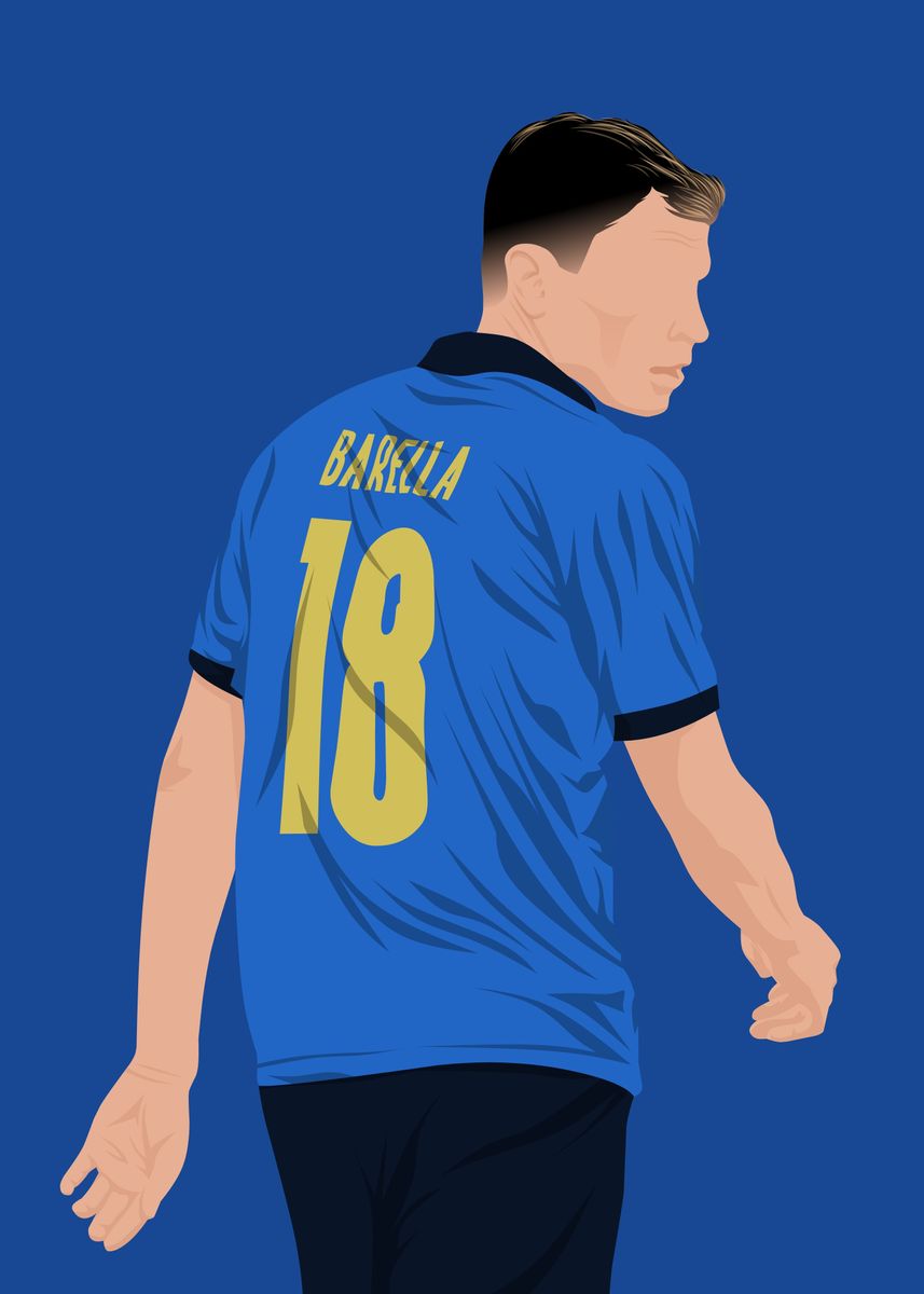 'Nicolo Barella' Poster by Miracle Studio | Displate