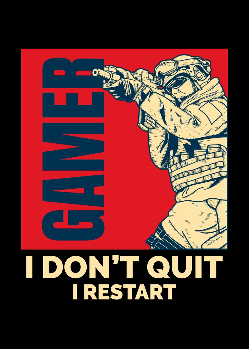 'Gamer' Poster by thetshirtshop2020 | Displate