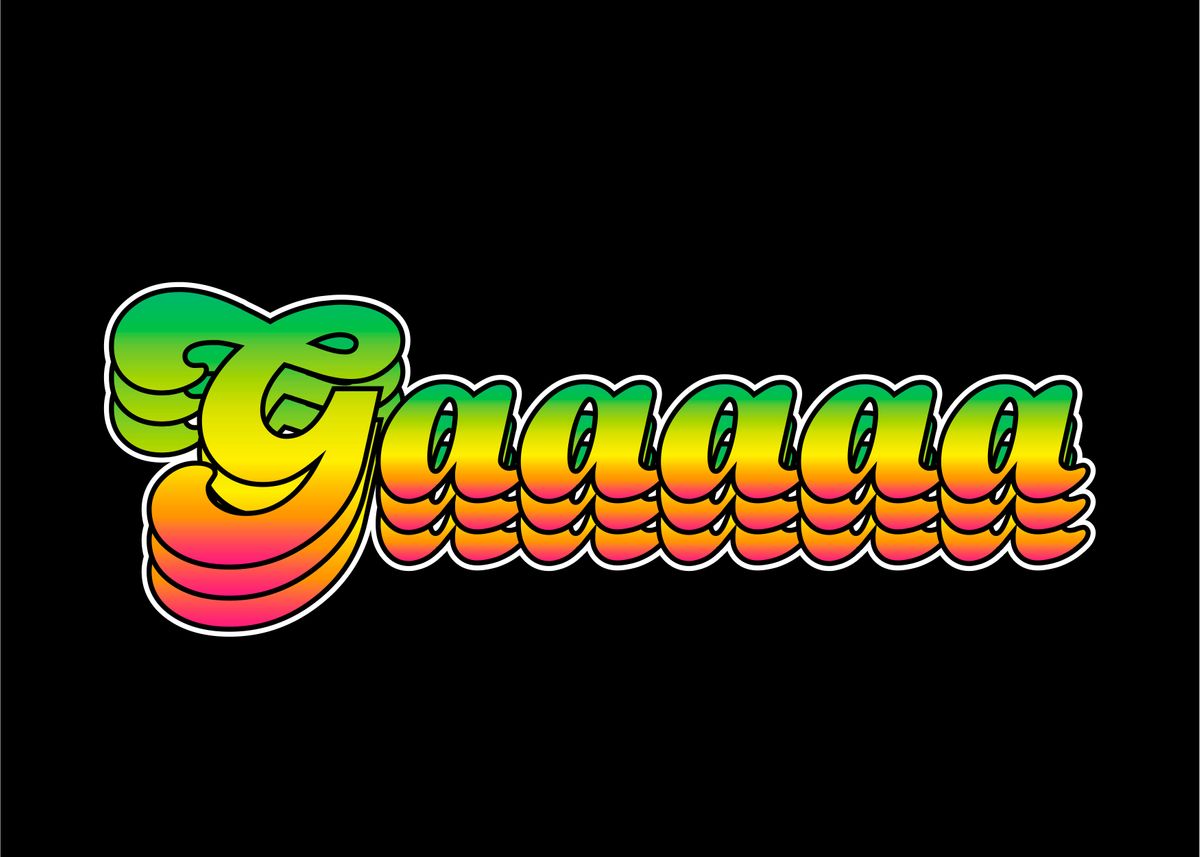 'Gaaaaa' Poster by Reflection Quotes | Displate