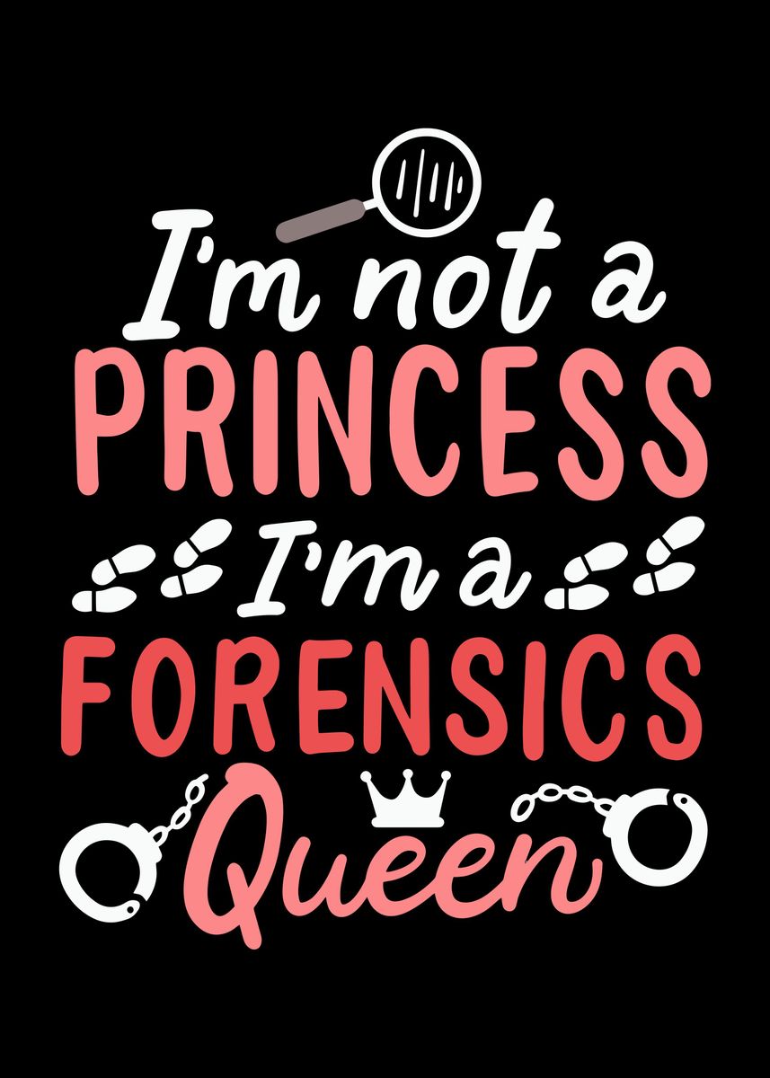 'Im Not A Princess Im A' Poster, picture, metal print, paint by Uwe ...