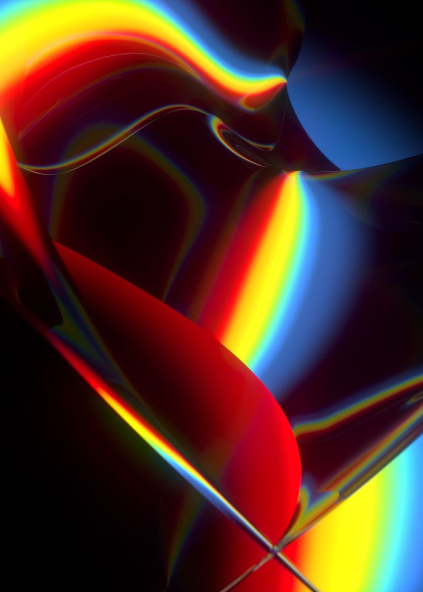 'Spectrum Abstract VIII' Poster, picture, metal print, paint by ...