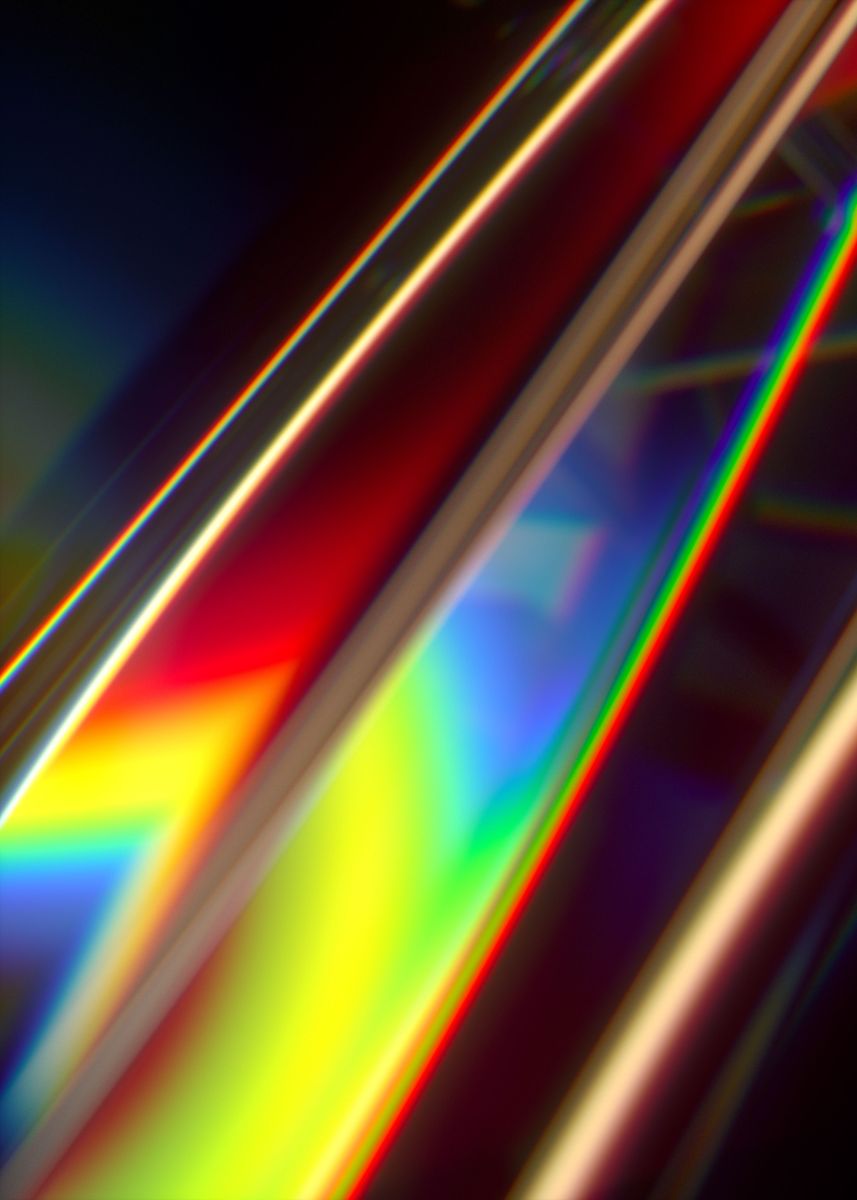 'Spectrum Abstract I' Poster, picture, metal print, paint by Enchanted ...