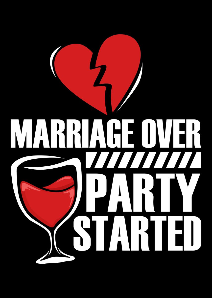 'Divorce' Poster, picture, metal print, paint by CrazySquirrel | Displate