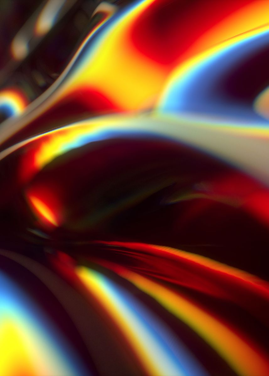 'Spectrum Abstract VI' Poster by Enchanted Studios | Displate