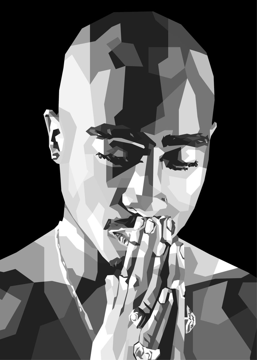 'Rapper' Poster, picture, metal print, paint by Shichiro Ken | Displate