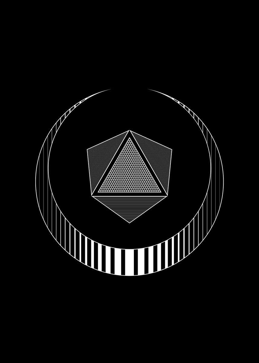 'Magic Glyph Circle Rune' Poster, picture, metal print, paint by Holy ...