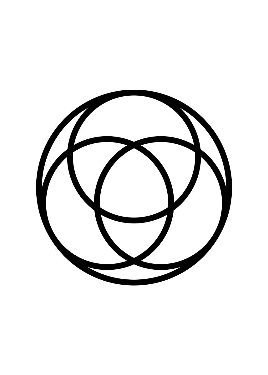 'Magic Glyph Circle Rune' Poster by Holy Rock Design | Displate