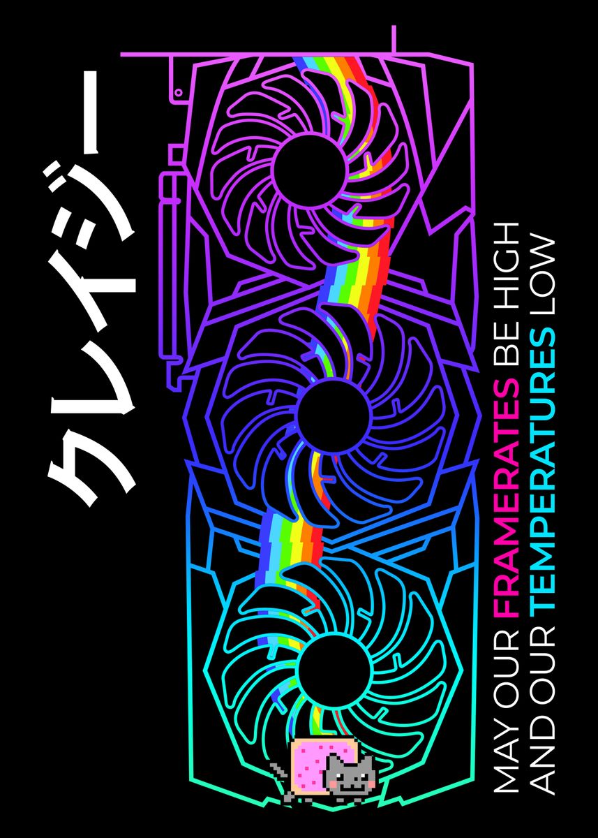 'RGB GPU series' Poster, picture, metal print, paint by Mark Anderson ...