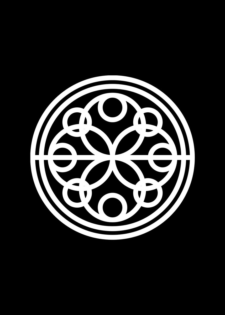 'Minimalist Geometric Glyph' Poster by Holy Rock Design | Displate